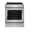 KitchenAid 30-Inch 4 Burner Element Induction Slide-In Convection Range ...