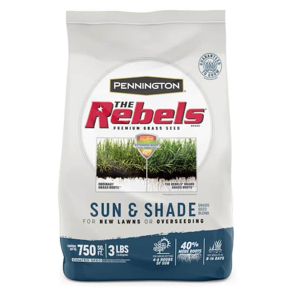 Pennington Rebels 3 lbs. 1000 sq. ft. Sun and Shade Grass Seed Blend ...