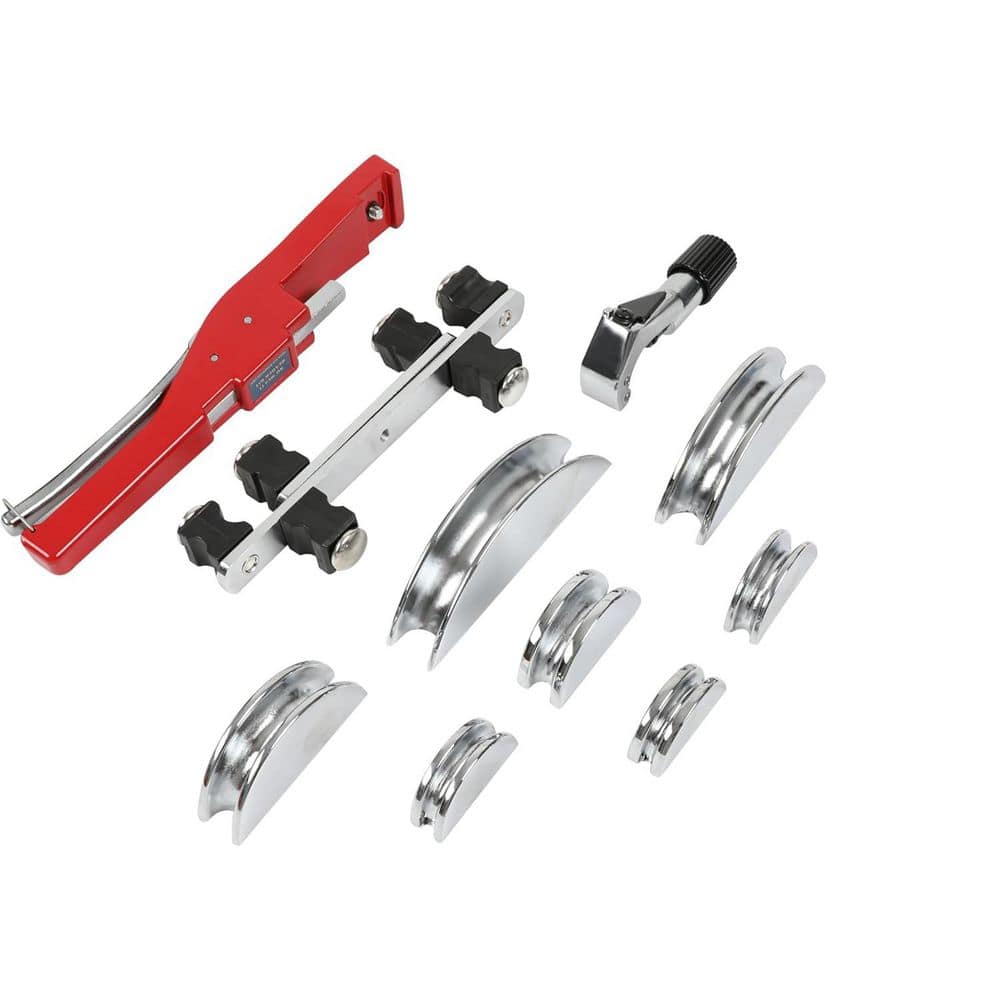 KIWDZFU Ratcheting Tube Bender Kit Hand Tool 1/4 to 7/8 in. Aluminium ...