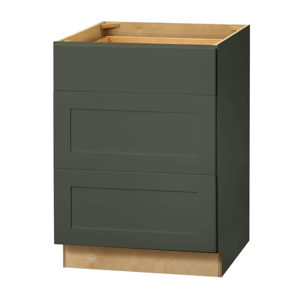 Hampton Bay Avondale 24 in. W x 24 in. D x 34.5 in. H Ready to Assemble Plywood Shaker Drawer ...