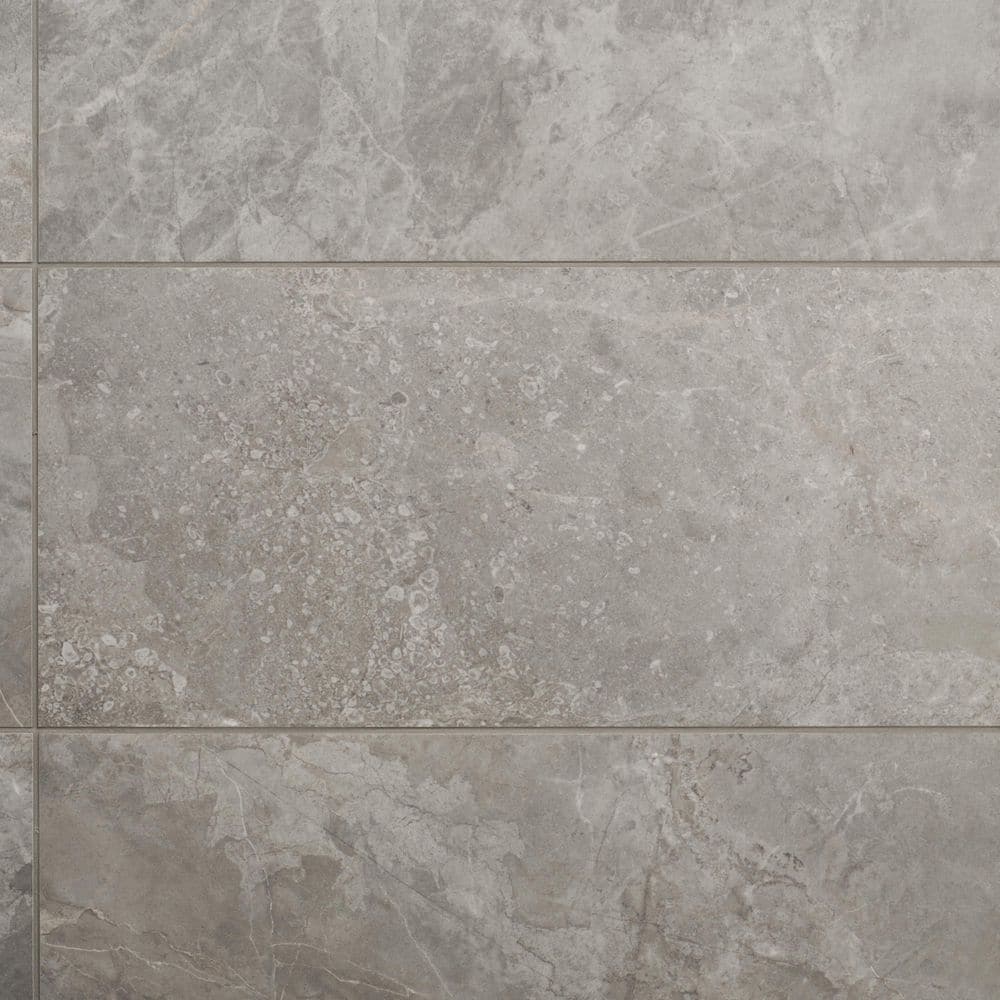 Ivy Hill Tile Areno Fossil Gray 11.81 in. x 23.62 in. Matte Porcelain ...