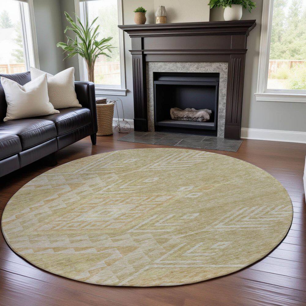 Addison Rugs Mayfield Premium Machine Washable Abstract AMF1091 Tan 8 ...
