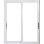 JELD-WEN V4500 Multi-Slide 60 in. x 80 in. White Right-Hand Low-E Vinyl Double Prehung Patio ...
