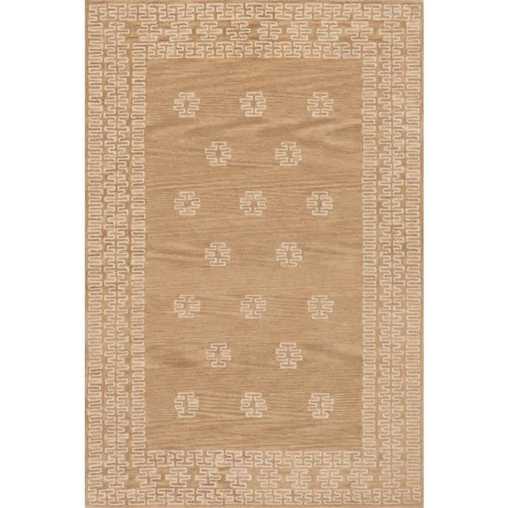 RUGS USA Padma Lakshmi X Rugs Arizona Southwestern Motif Wool Tan 5 ft ...