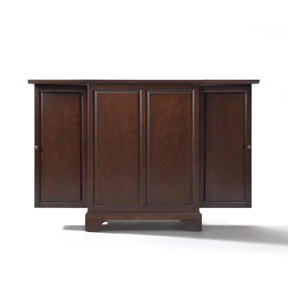 CROSLEY FURNITURE LaFayette Mahogany Bar with Expandable Storage ...
