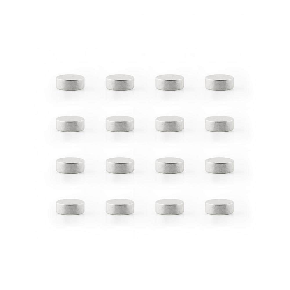 Three by Three Mighties Magnets, Chrome (16-Pack) 20200 - The Home Depot