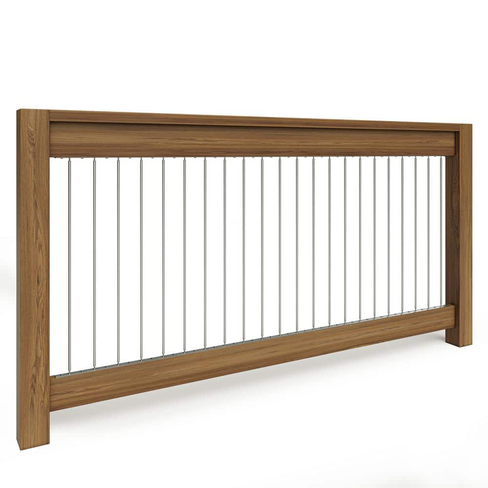 Insta-Rail 42 in. H x 72 in. W Insta Tube Vertical Stainless Steel Tube ...