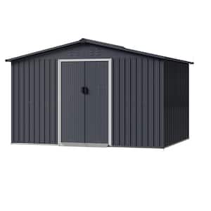 10 ft. W. x 13 ft. D Metal Shed, Large Chicken Coop, Supporting Wire ...