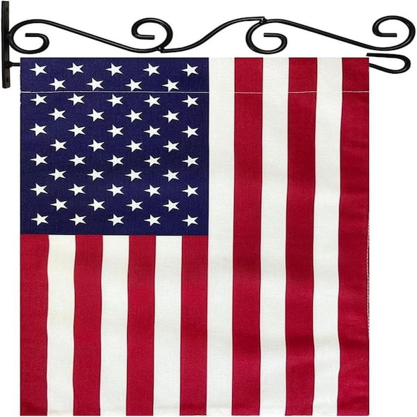 Cubilan Garden Flag American Garden Flag with Stand Plant Hook for ...