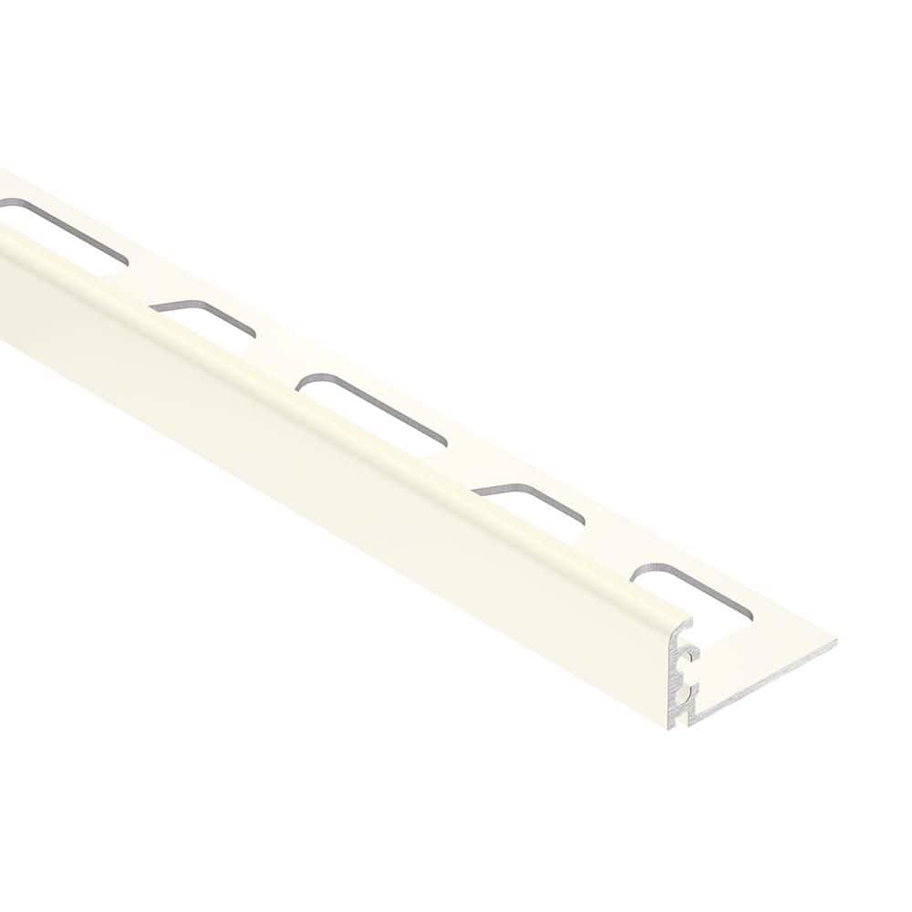 Schluter Jolly White Color-Coated Aluminum. 5 in. x 98.5 in. Metal L ...