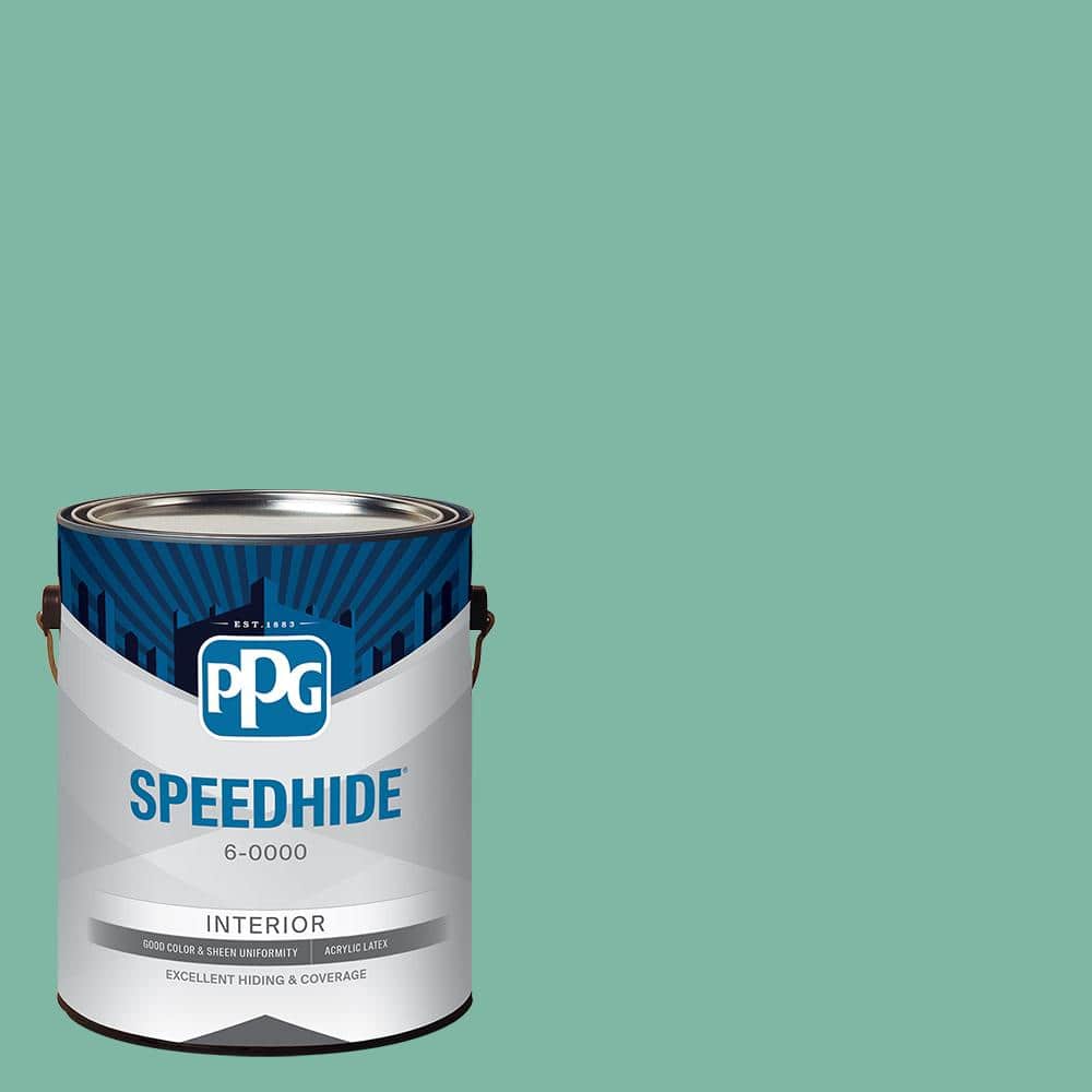 SPEEDHIDE 1 gal. PPG1140-4 Key Largo Satin Interior Paint PPG1140-4SH ...