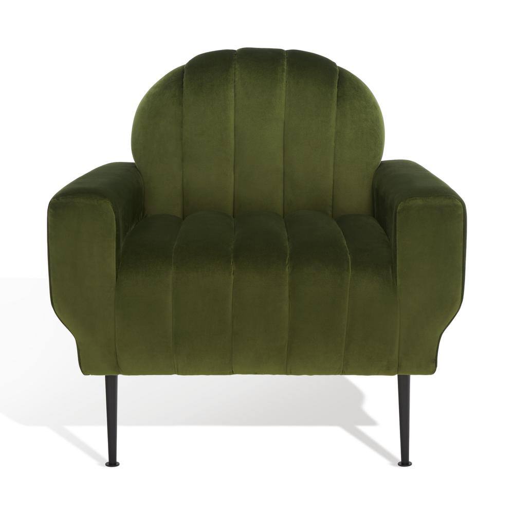 SAFAVIEH Josh forest Green/Black Accent Chair SFV5021C - The Home Depot