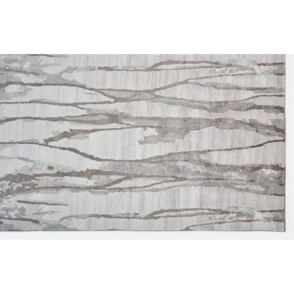 HomeRoots 2 X 8 Ivory, Gray Abstract Area Rug 2000512252 - The Home Depot
