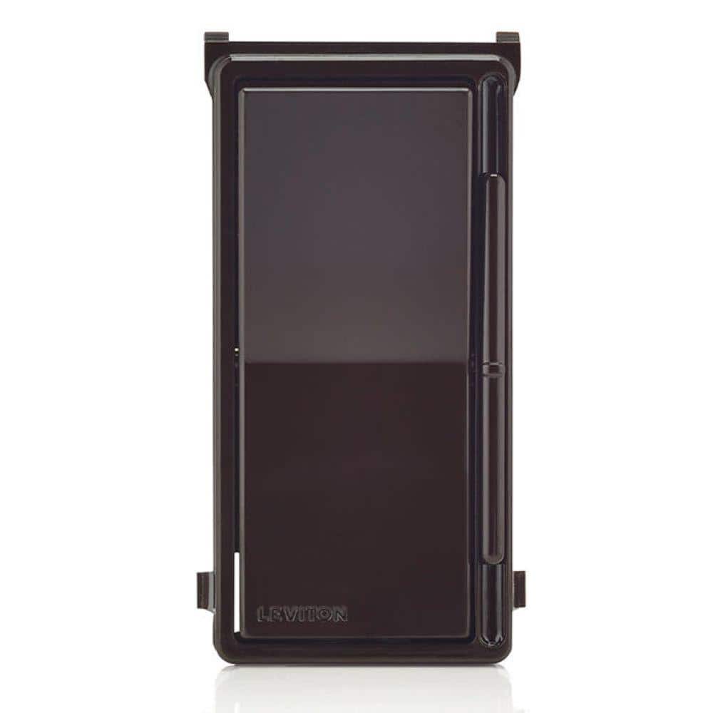 Leviton Decora Slide Dimmer Switch Faceplate with Locator Light - Brown ...