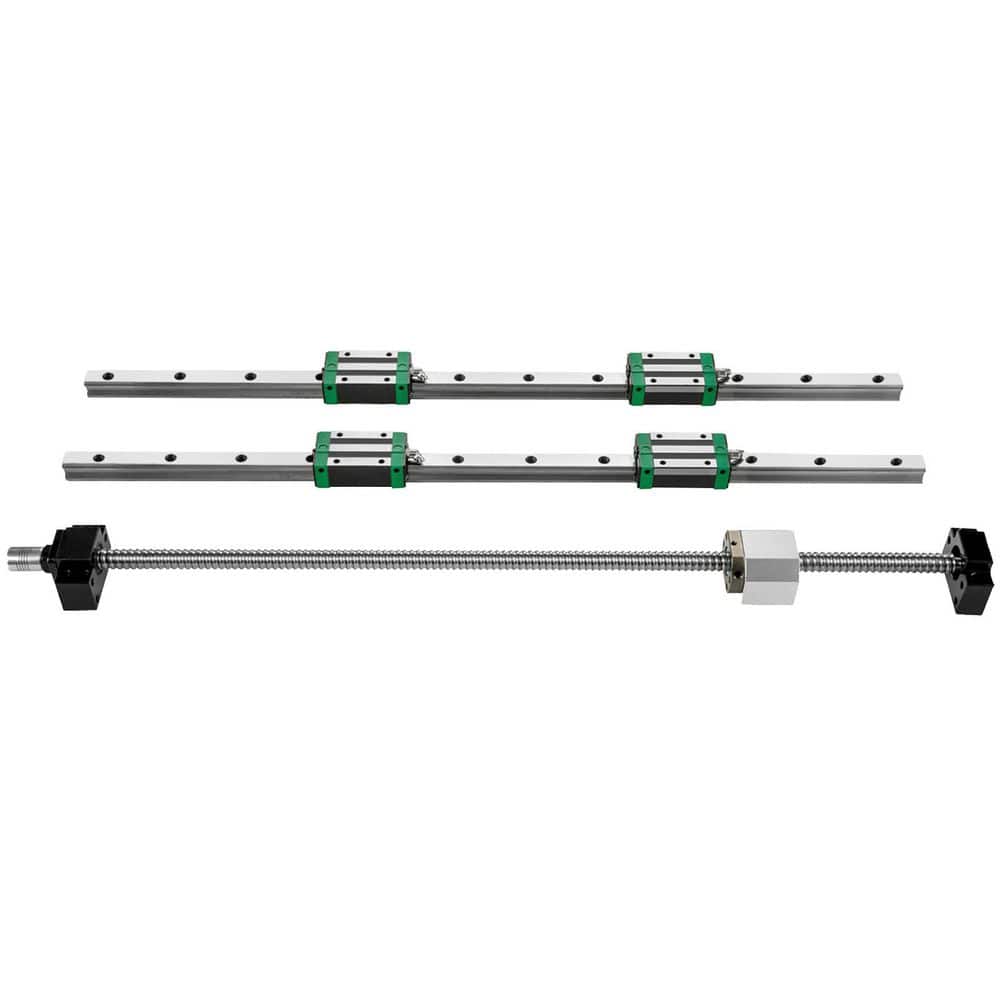 SKYSHALO Linear Guide Rail 2Pieces HGR20-1500 mm Linear Slide Rail with ...