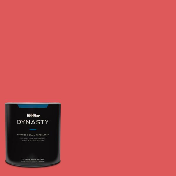 BEHR DYNASTY 1 qt. #150B-6 Firecracker Satin Enamel Interior Stain ...
