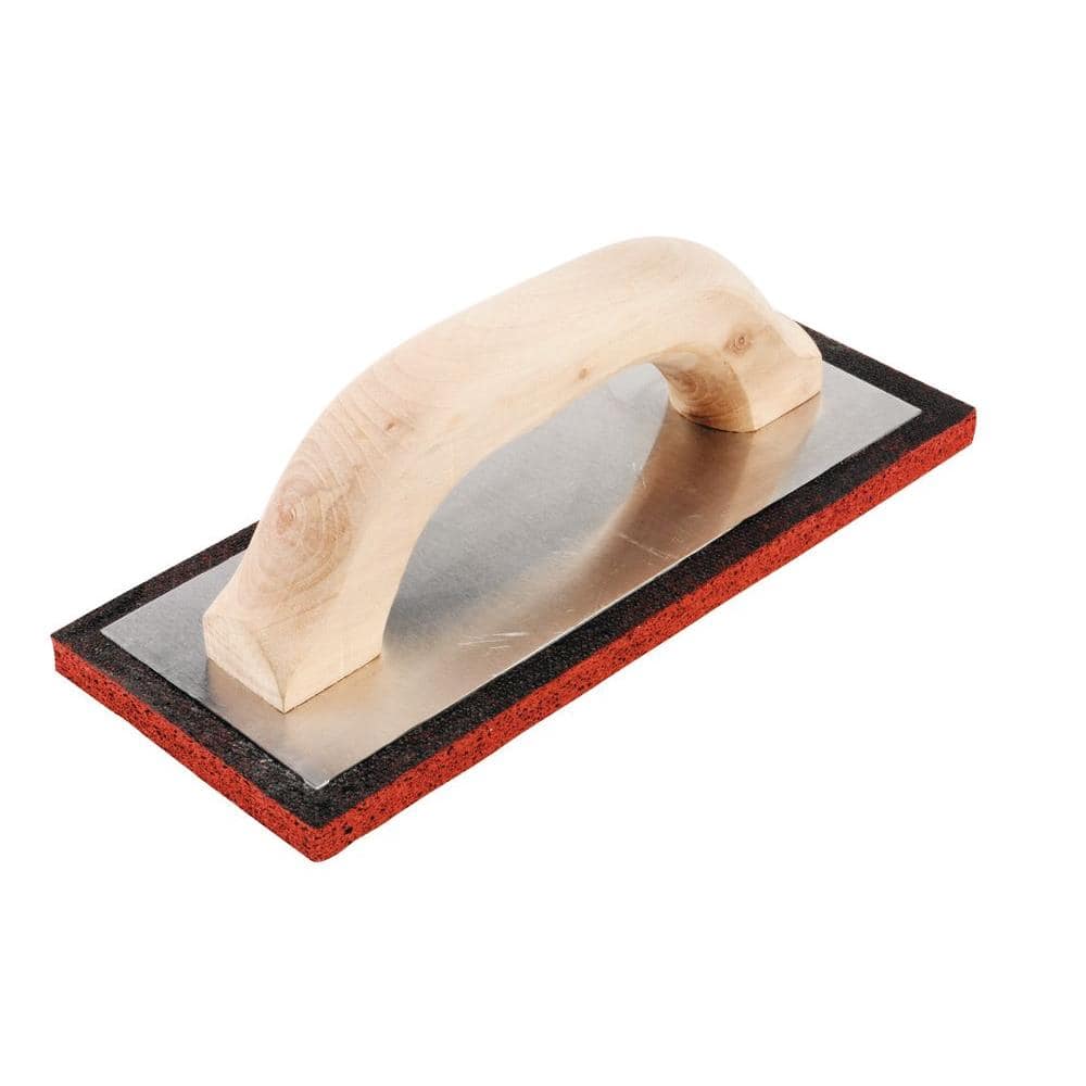 HDX 4-1/2 in. Red Rubber, Concrete, Plaster and Grout Float 62413 - The ...