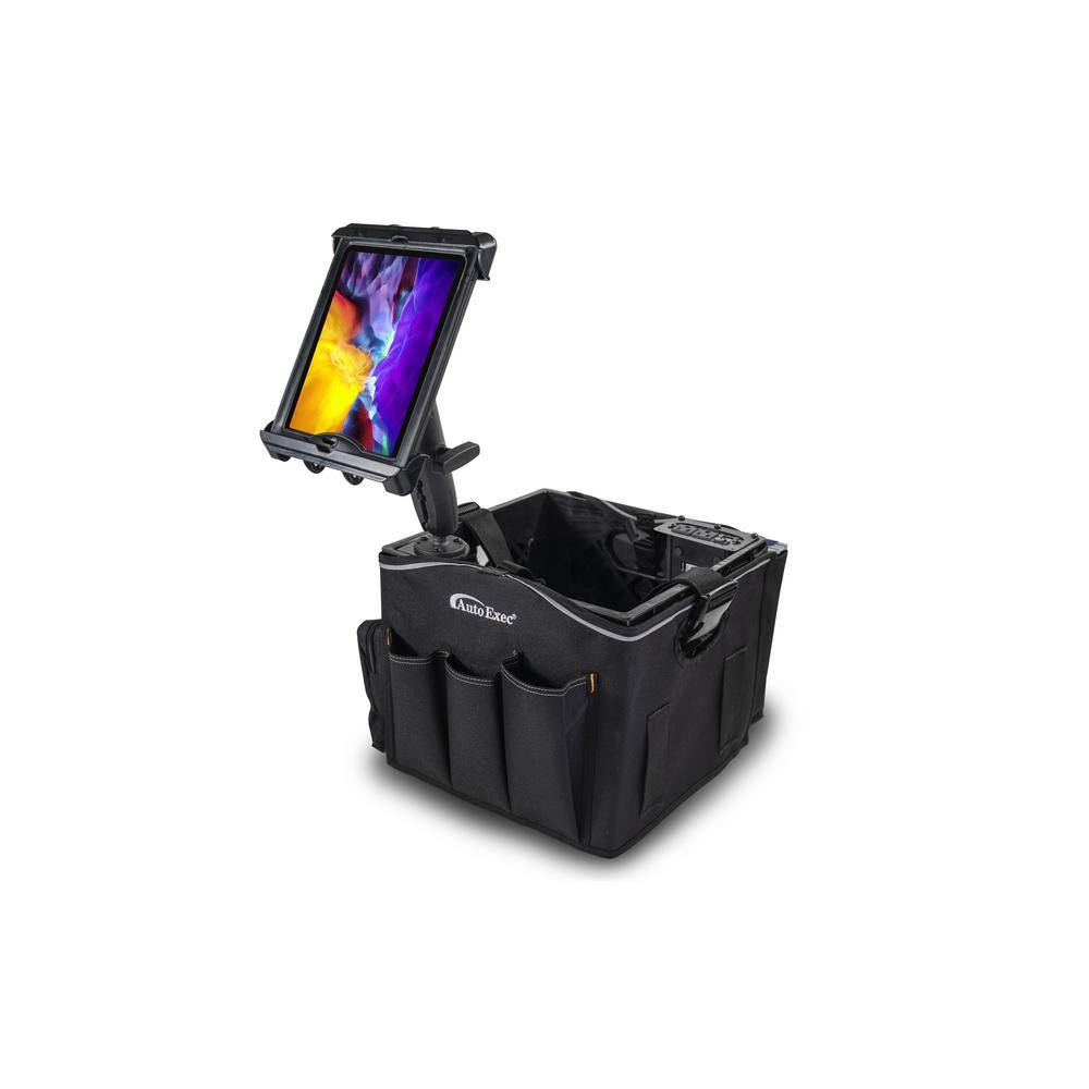 AutoExec Milk Crate Vehicle and Mobile Office Work Station with Apron ...