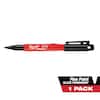 Milwaukee INKZALL Black Fine Point Jobsite Permanent Marker 48-22-3100 ...