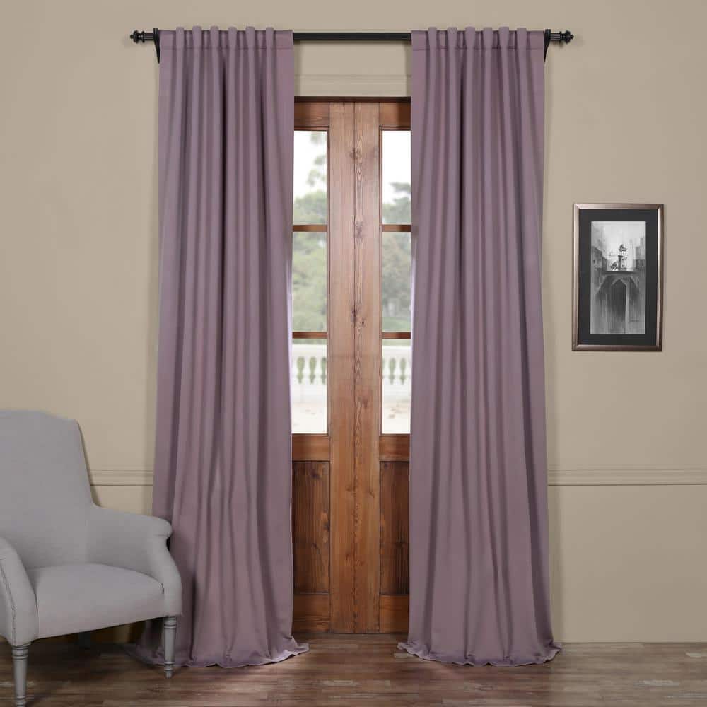 Exclusive Fabrics & Furnishings Purple Rain Polyester Room Darkening ...