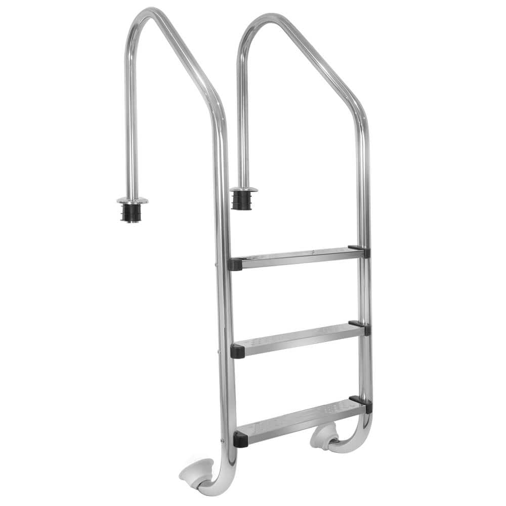 Xtremepowerus Stainless Steel Pool Ladder 3 Step For In Ground Pool