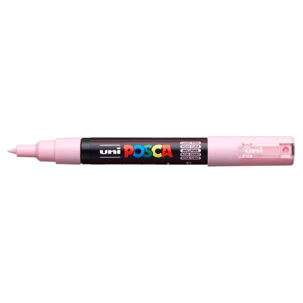 POSCA PC-1M Extra Fine Bullet Paint Marker, Light Pink 081896 - The ...