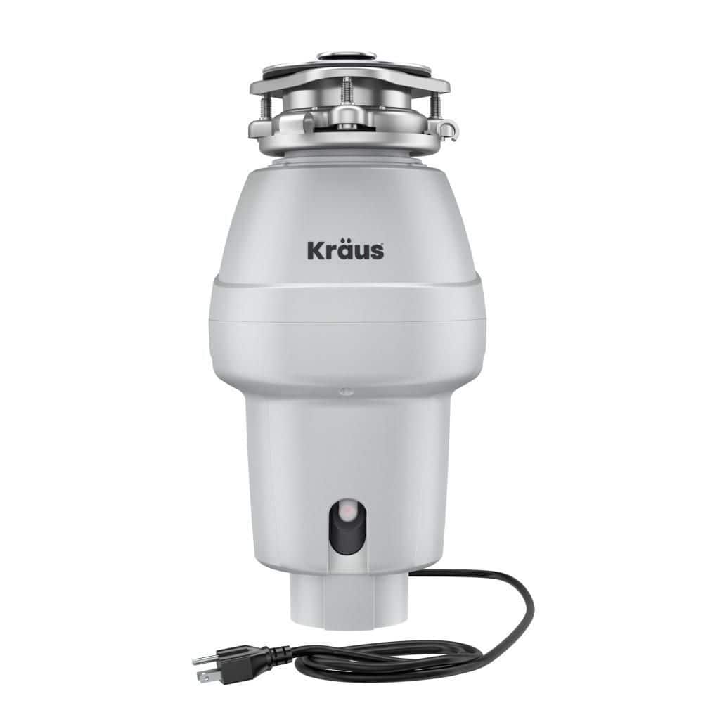 KRAUS WasteGuard 1/2 HP Continuous Feed Garbage Disposal with Ultra ...