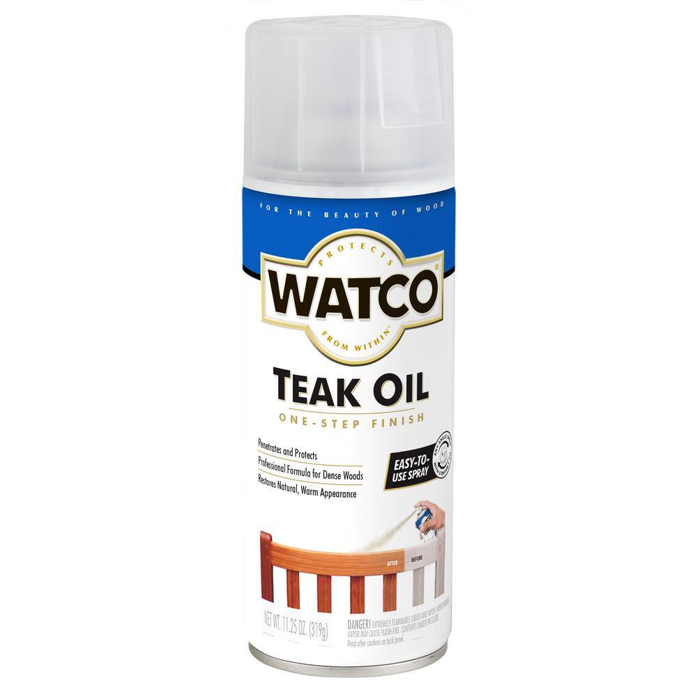 Watco 11.25 Teak Oil Spray Paint 391271 - The Home Depot
