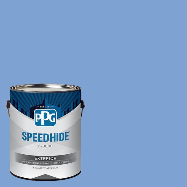 Reviews for SPEEDHIDE 1 gal. PPG1244-4 Boudoir Blue Semi-Gloss Exterior ...
