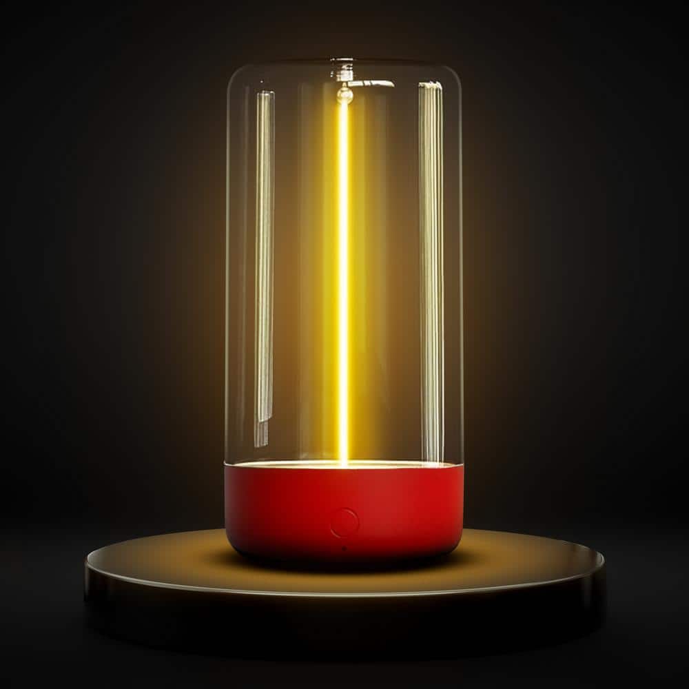 AUGE LIGHT Auge Light 5.70 in Red Portable Rechargeable Magnetic Light ...