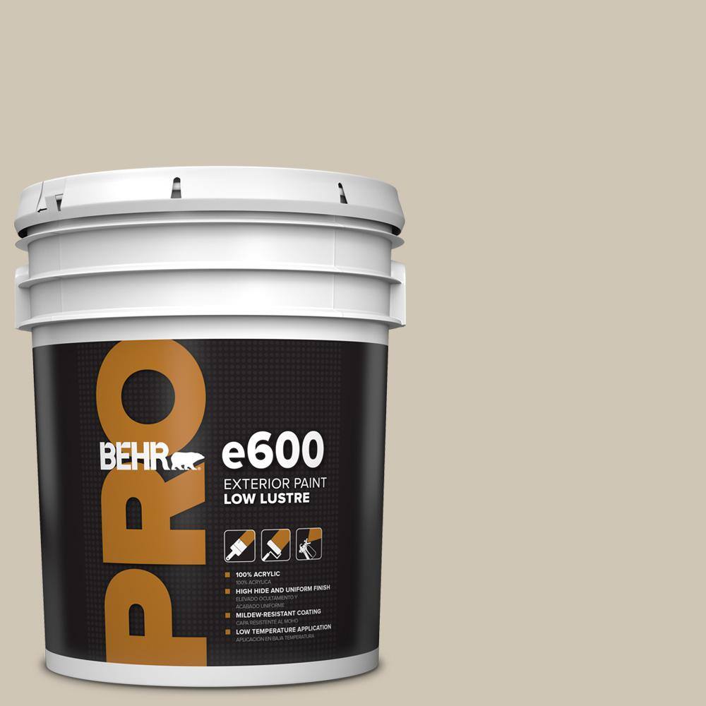 BEHR PRO 5 gal. #N310-3 Sandstorm Low Luster Exterior Paint PR62005 ...