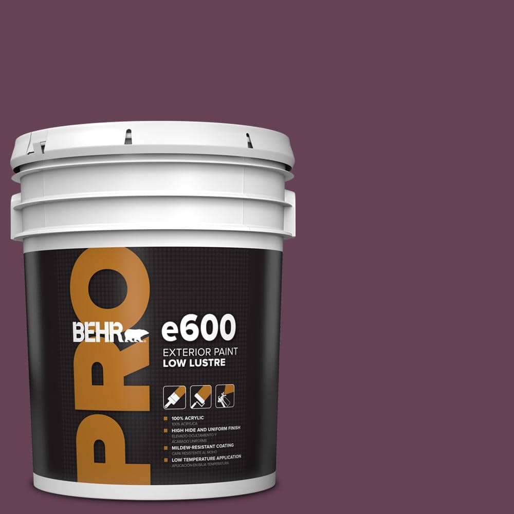 BEHR PRO 5 gal. #S-G-690 Delicious Berry Low Luster Exterior Paint ...