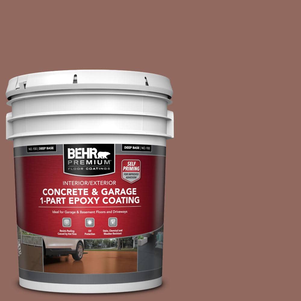 BEHR PREMIUM 5 gal. #PFC-09 Giant Sequoia Self-Priming 1-Part Epoxy ...