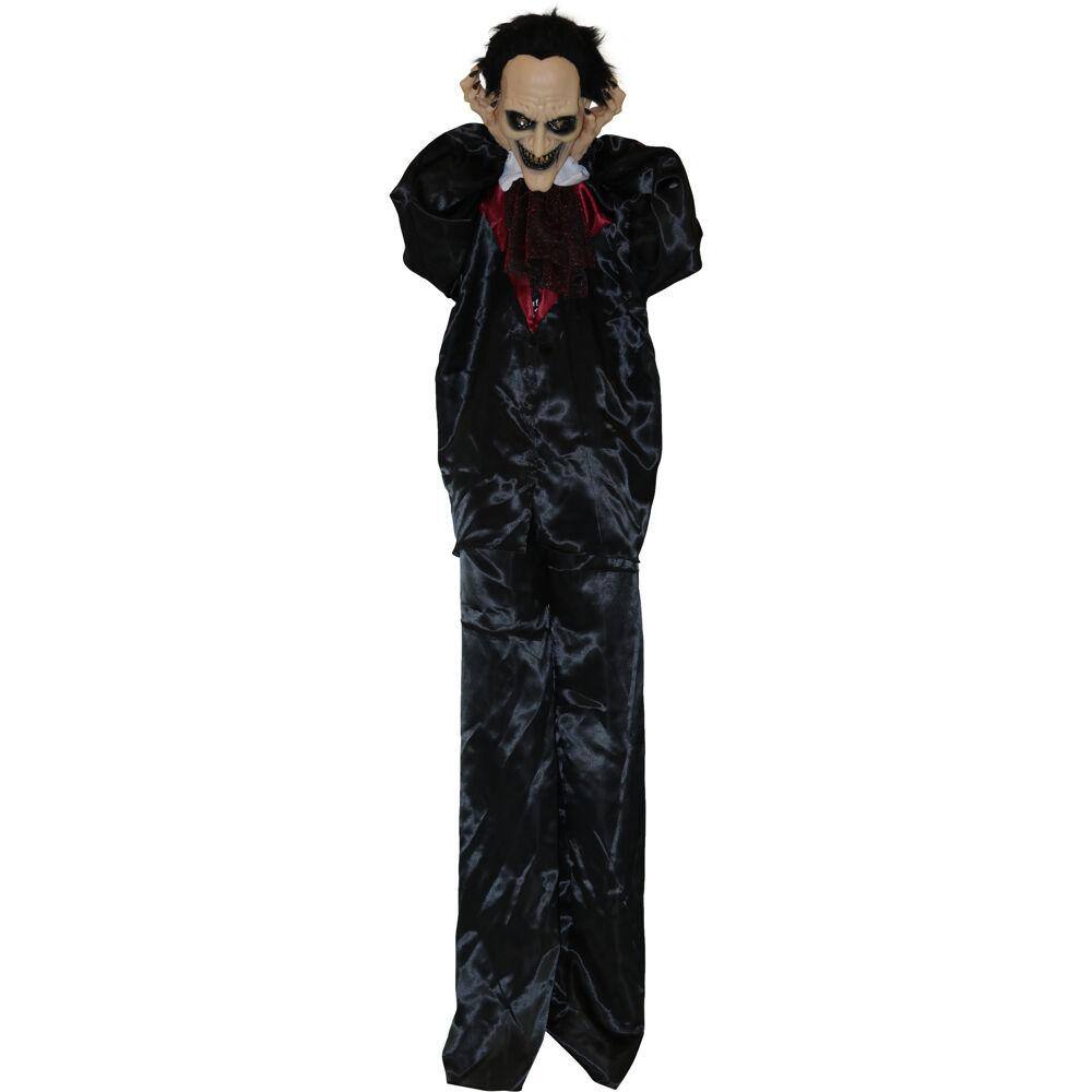 Haunted Hill Farm 67 in. Battery Operated Poseable Standing Vampire ...