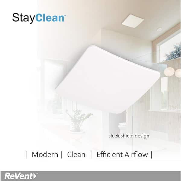 ReVent 80-110 Adjustable CFM Ceiling/Wall Mount Quiet Easy Install ...
