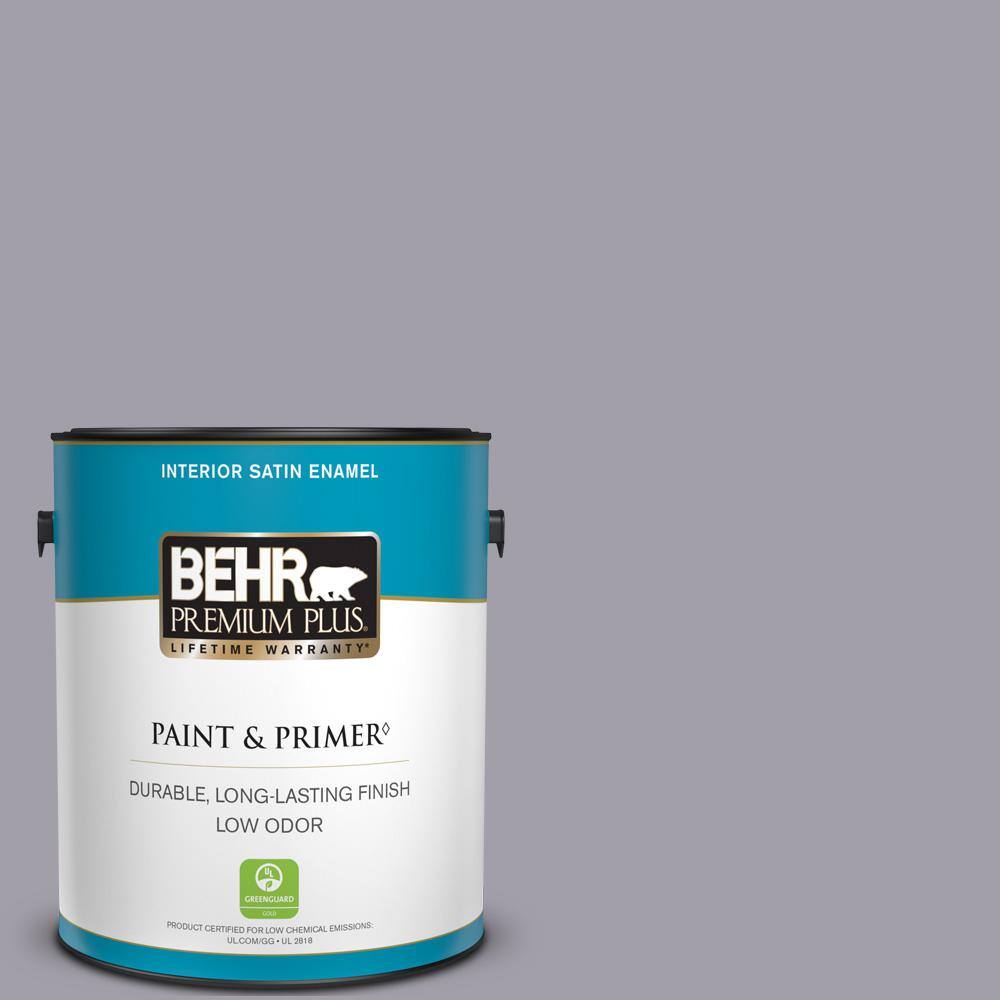 BEHR PREMIUM PLUS 1 gal. #N550-4 Ashberry Satin Enamel Low Odor ...
