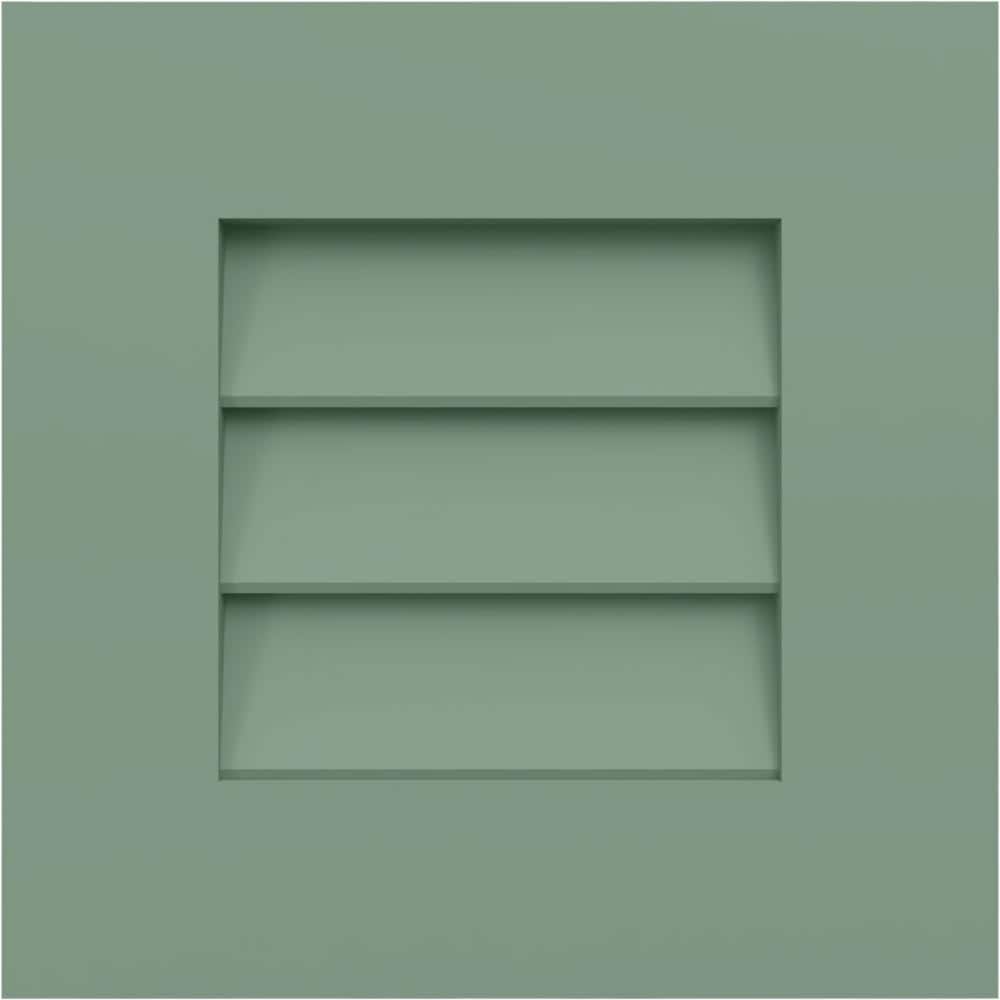 Ekena Millwork 12 in. W x 12 in. H True Fit PVC Louver Shutters Sample ...
