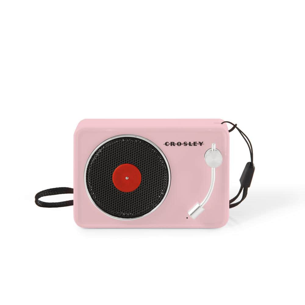 CROSLEY FURNITURE Mini Record Player Portable Bluetooth Speaker in Pink ...