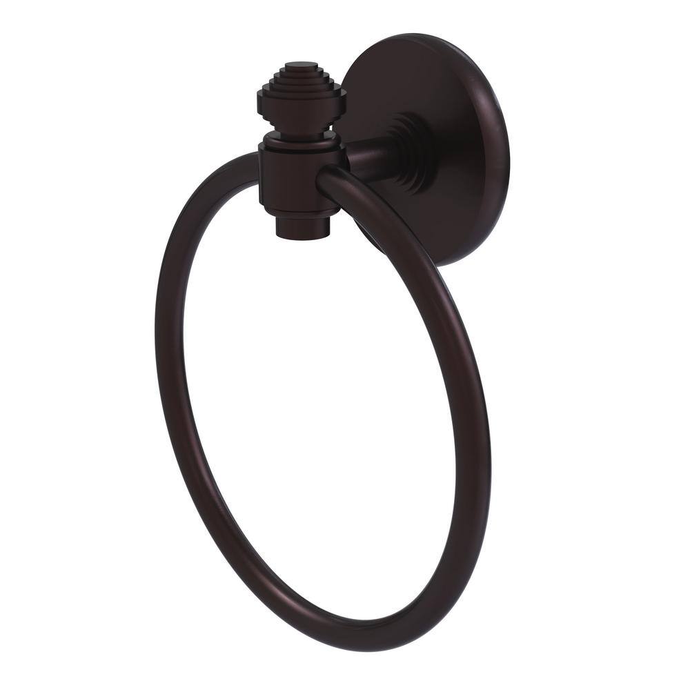 Allied Brass South Beach Collection Wall Mounted Towel Ring in Antique ...