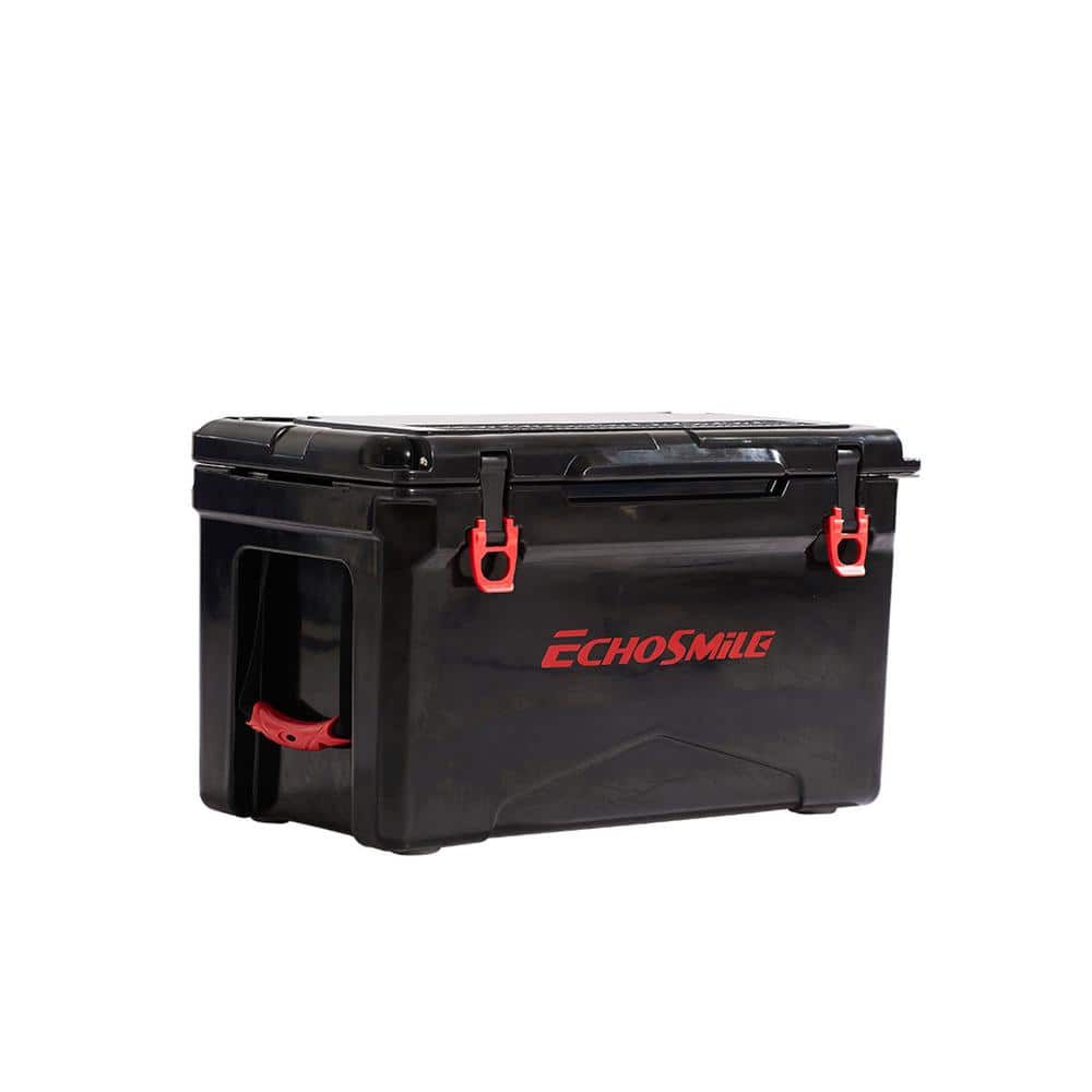 Tunearary 35 qt. Outdoor Black and Red Insulated Box Cooler with ...