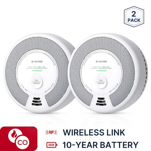 Universal Security Instruments 2-Pack 10-Year Battery Combination Smoke ...
