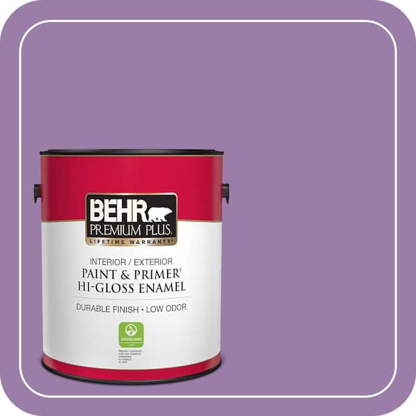 BEHR PREMIUM PLUS 1 gal. #MQ4-61 Lilac Intuition Hi-Gloss Enamel ...