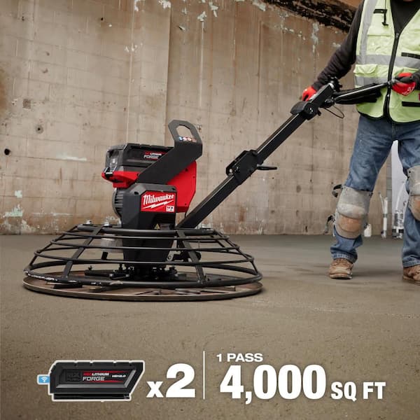 Milwaukee MX FUEL Lithium Ion Cordless 36 in. Walk Behind Trowel Kit with 3 FORGE HD12.0 Batteries and 1 MX FUEL Super Charger MXF336 3HD