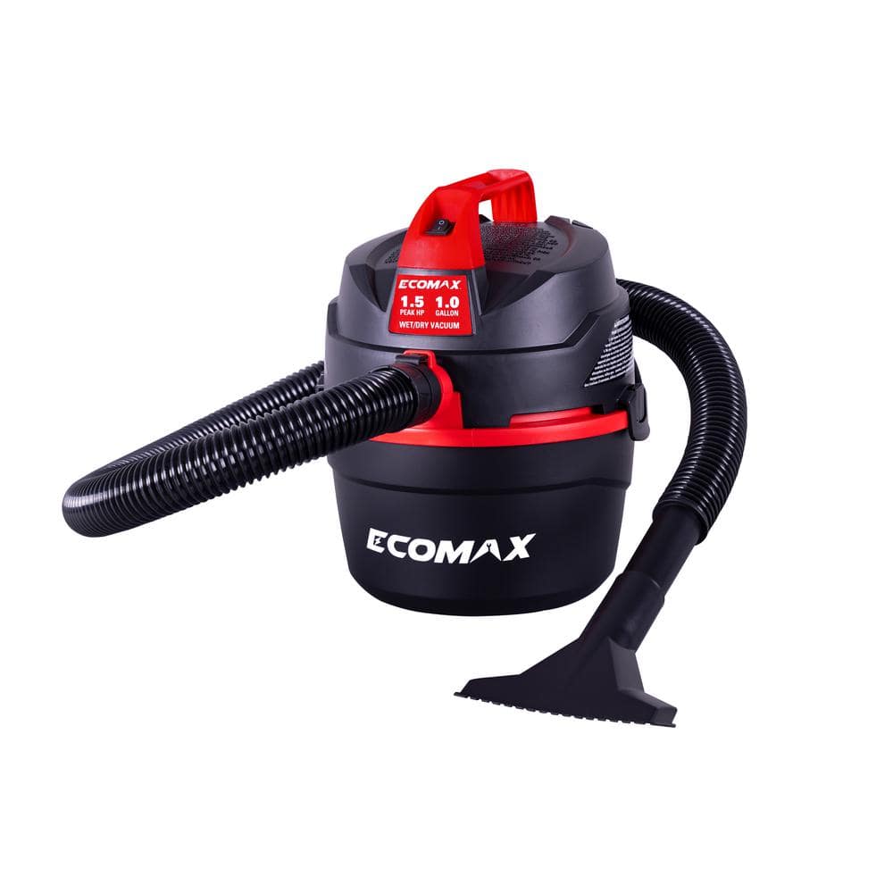 ECOMAX 1 Gal. 1.5 HP Portable Poly Wet/Dry Vac EM18101P-1H - The Home Depot