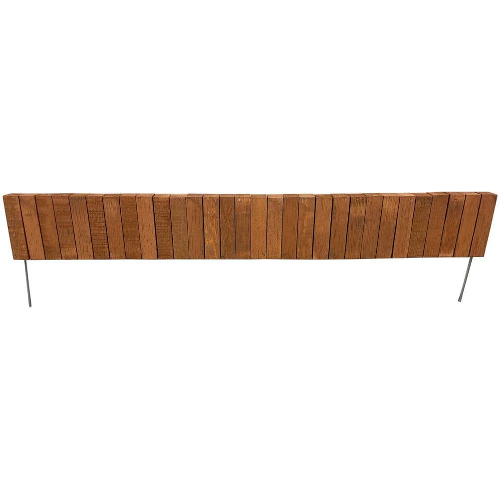 Vigoro Flexible Brown Wood Edging 4 in. x 30 in. RC39B - The Home Depot