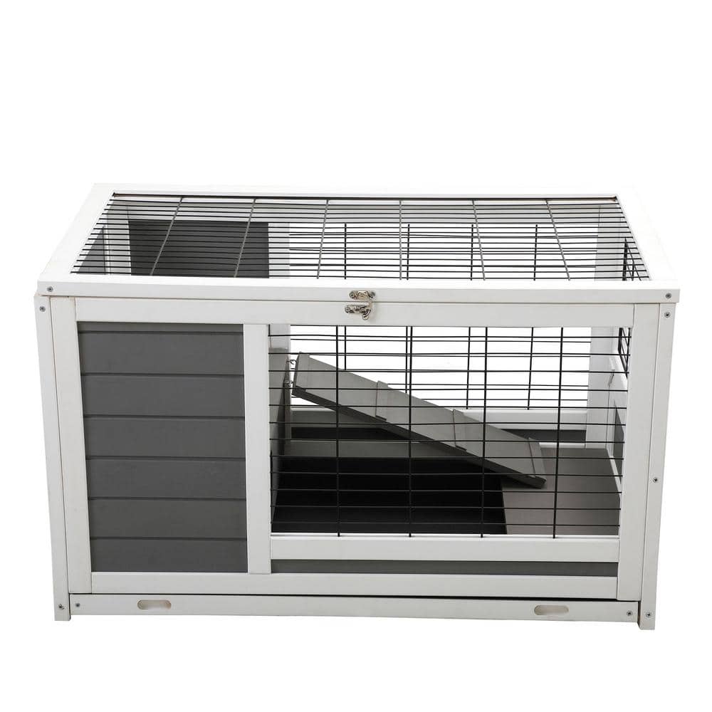 cenadinz Luxury 2-Storey Pet House Box Wooden Cage Comfy Cabin for ...
