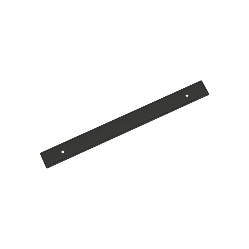 Amerock Thoreau 8-13/16 in. Center-to-Center Rectangle Matte Black Pull ...