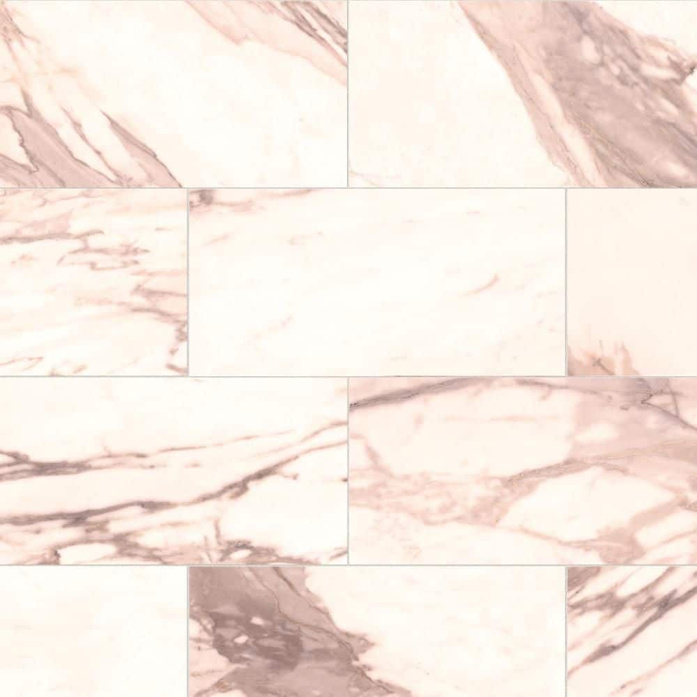 Merola Tile Reve Rose 12 in. x 24 in. Porcelain Floor and Wall Tile (11 ...