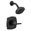 Peerless Parkwood 1-Handle Wall-Mount Tub and Shower Faucet Trim Kit in ...