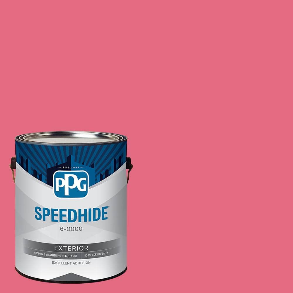 SPEEDHIDE 1 gal. PPG1184-5 Cherry Brandy Flat Exterior Paint PPG1184 ...